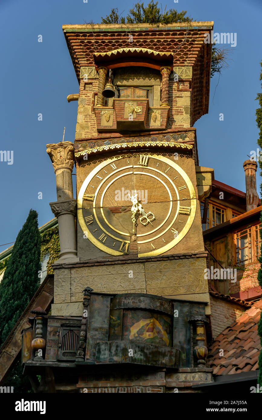 The leaning tower of Tbilisi or Tbilisi Clock tower is one of the city ...