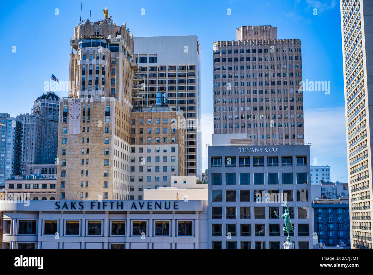San Francisco, USA - May 14, 2018: View on the one of the largest ...