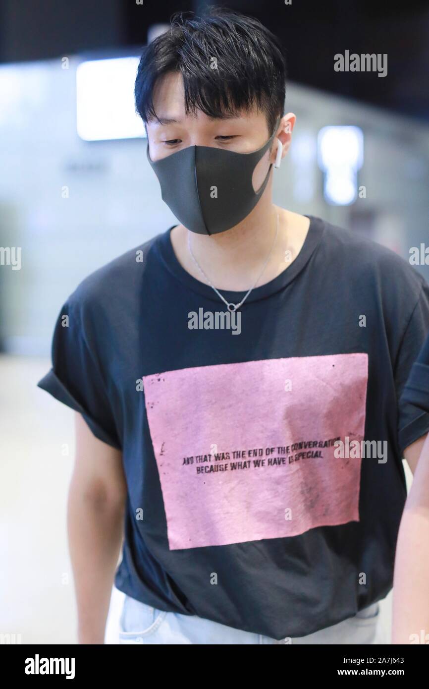 Chinese singer-songwriter and producer Li Ronghao arrives at the Shanghai Hongqiao Airport ...
