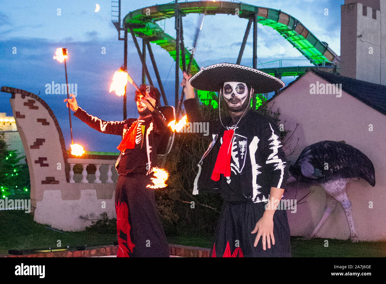 " Bring on the fire project" display at the Day Of The Dead' Festival ...