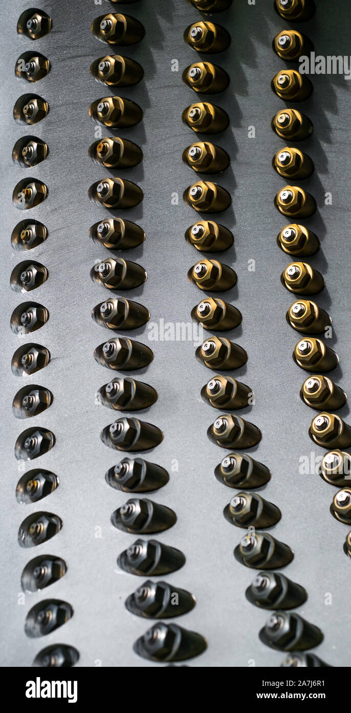 Detail of a snow guns nozzle Stock Photo - Alamy