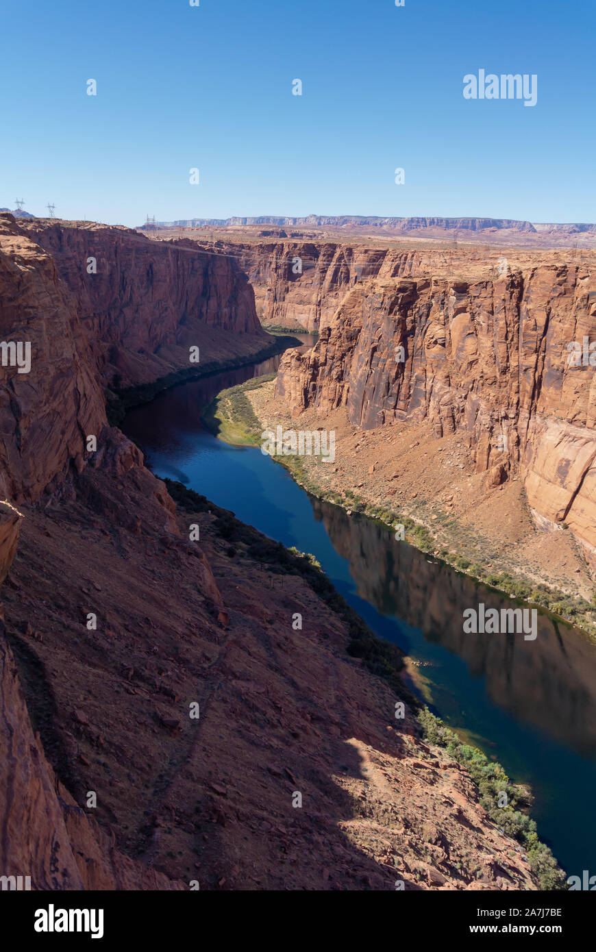 Glen Canyon Dam Overlook,arizona,united states of america Stock Photo ...