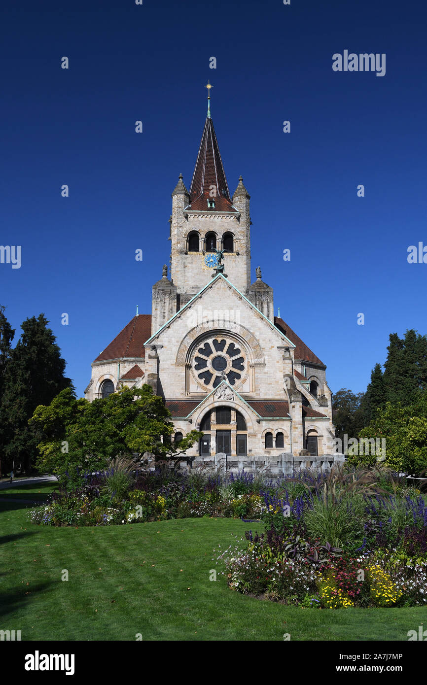 st paul's church;basel;switzerland Stock Photo - Alamy