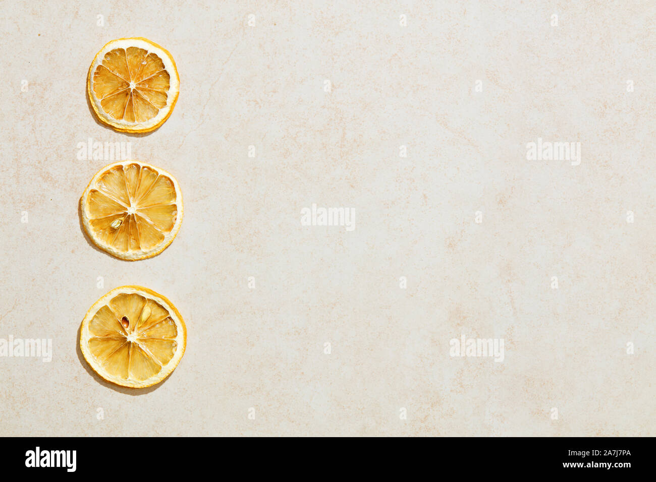 Dried lemon on white hi-res stock photography and images - Alamy