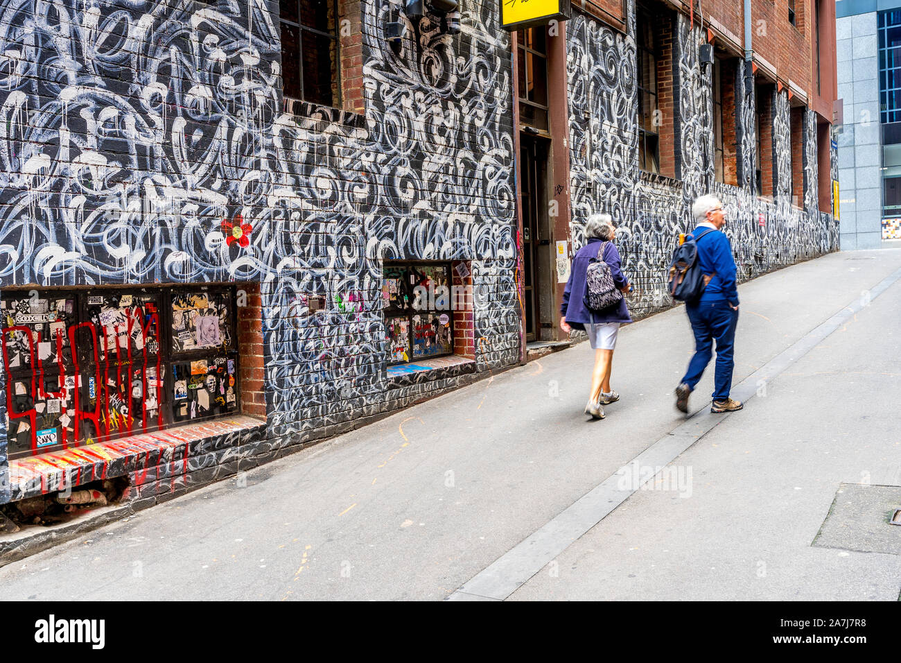 Duckboard Place is a famous location for street art in the city of ...