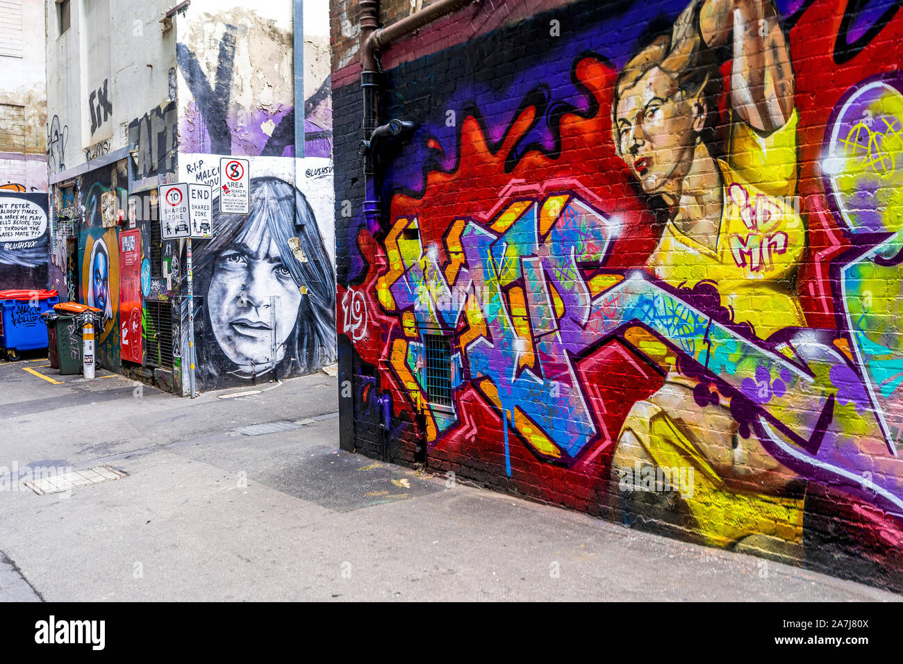 Melbourne duckboard place hi-res stock photography and images - Alamy