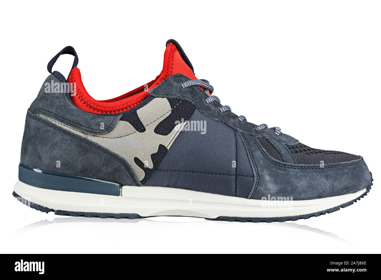 Unbranded men's sneaker isolated on a white background. file contains ...