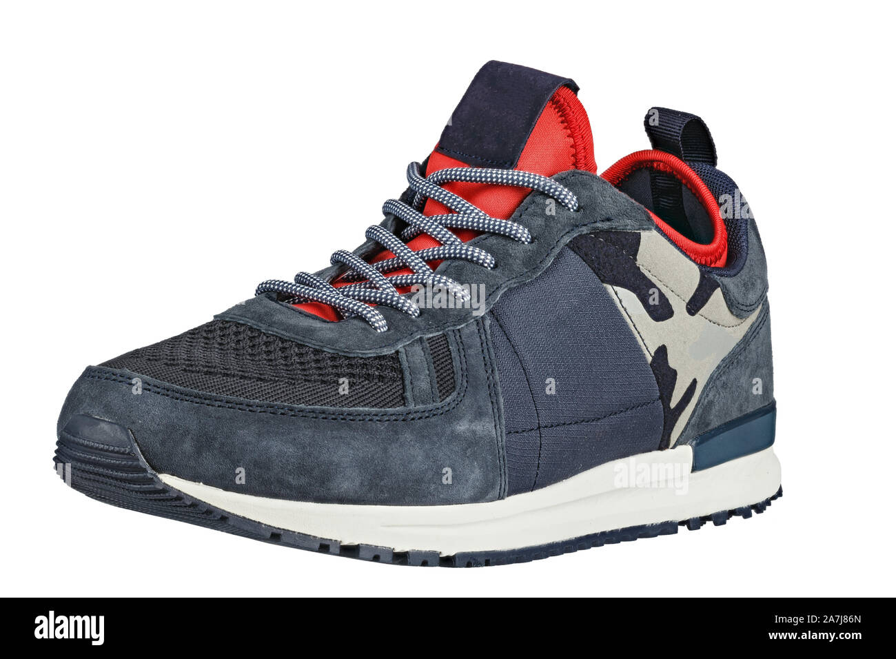 Unbranded men's sneaker isolated on a white background. file contains ...