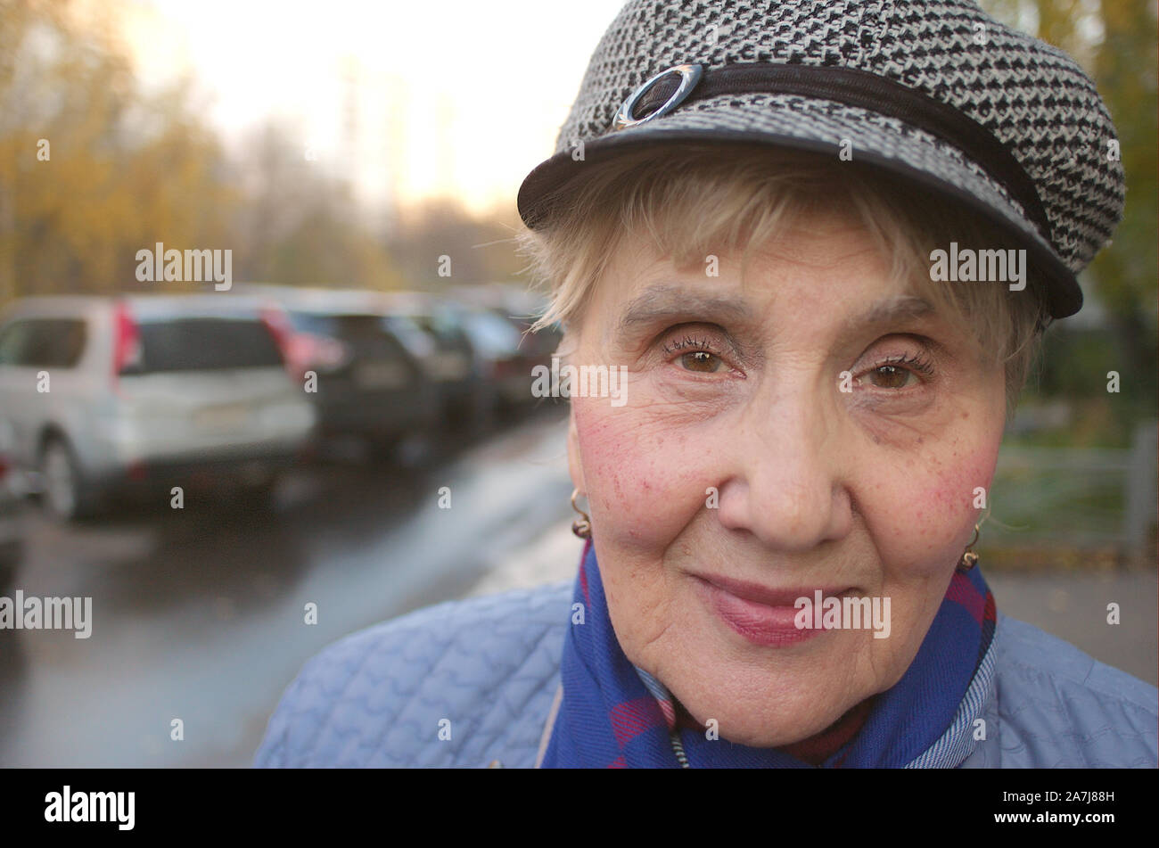 Portrait happy female posing hi-res stock photography and images - Alamy