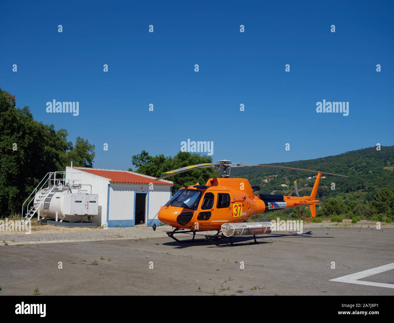 One of the Protecao Civil Organisation AS350 Eurocopter Helicopters on ...