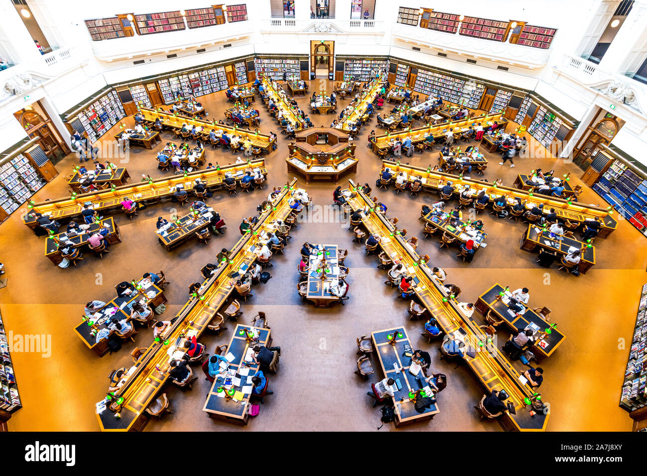 3 Nov 19. Melbourne, Australia - The dome room in the Victorian State ...