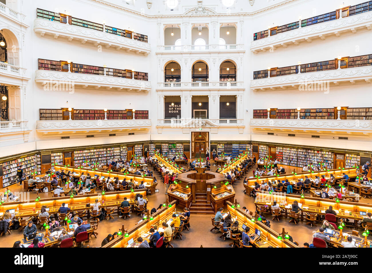 3 Nov 19. Melbourne, Australia - The dome room in the Victorian State ...