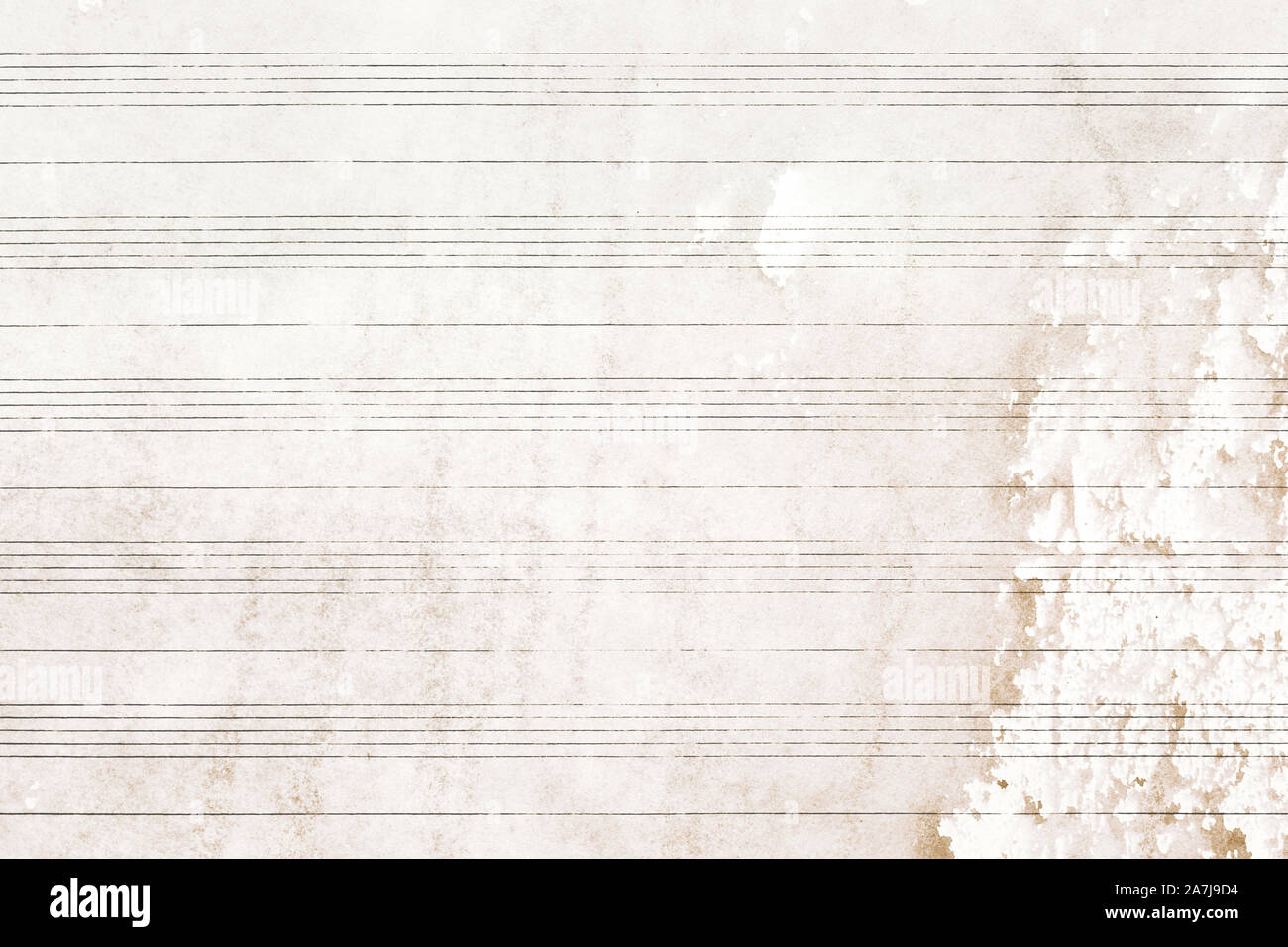 Sheet music without notes, horizontal lines, empty surface Stock Photo ...