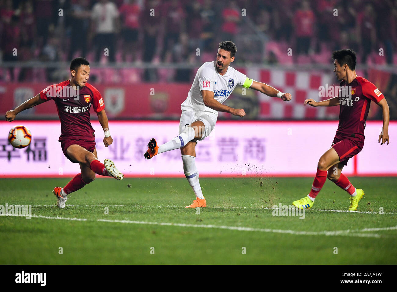 German football player Sandro Wagner of Tianjin TEDA F.C., middle ...