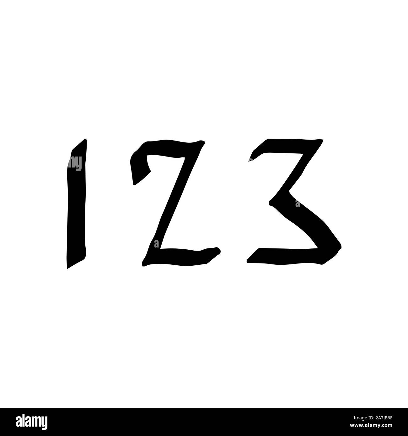 123 1 2 Black and White Stock Photos & Images - Alamy