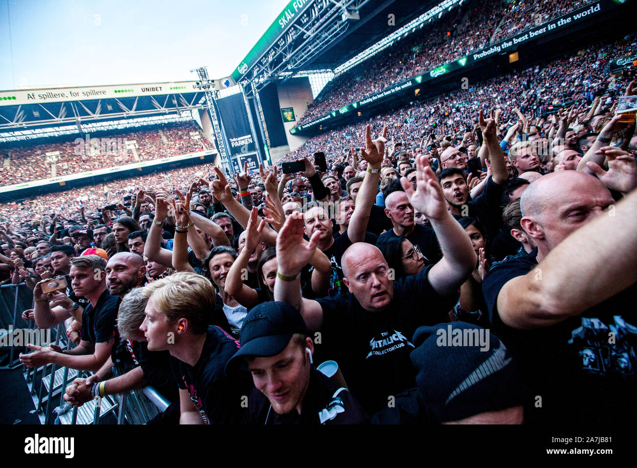 Copenhagen, Denmark. July 11th, 2019. Concert goers attend a live ...