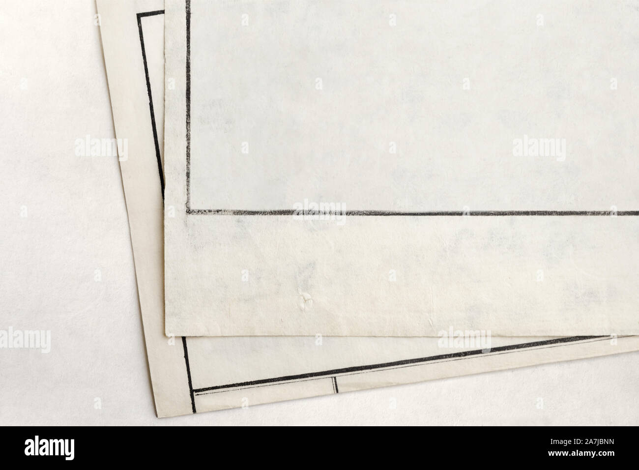 Old pages of Japanese book, texture background Stock Photo - Alamy