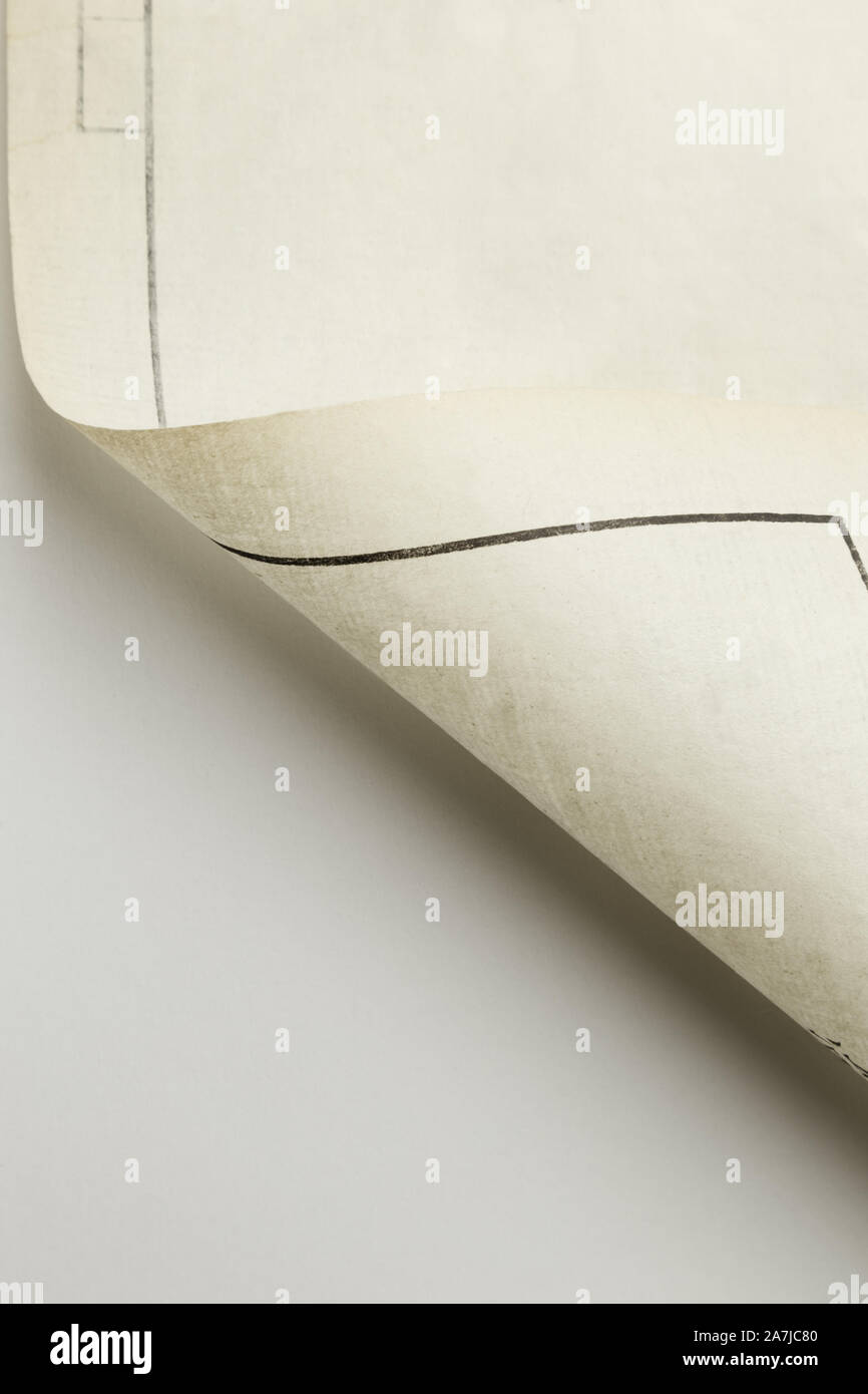 Old pages of Japanese book, texture background Stock Photo - Alamy