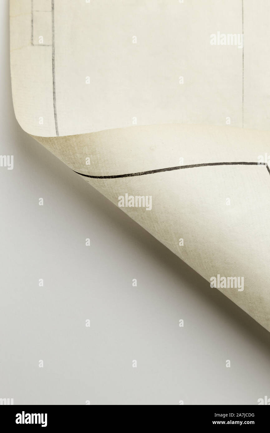 Old pages of Japanese book, texture background Stock Photo - Alamy