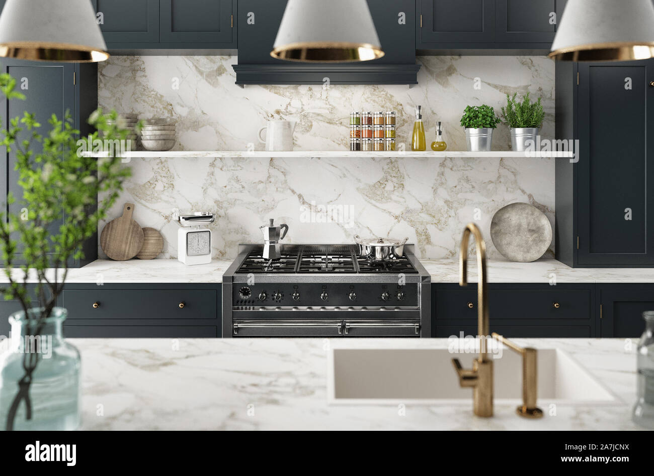 Stately house kitchen hi-res stock photography and images - Alamy