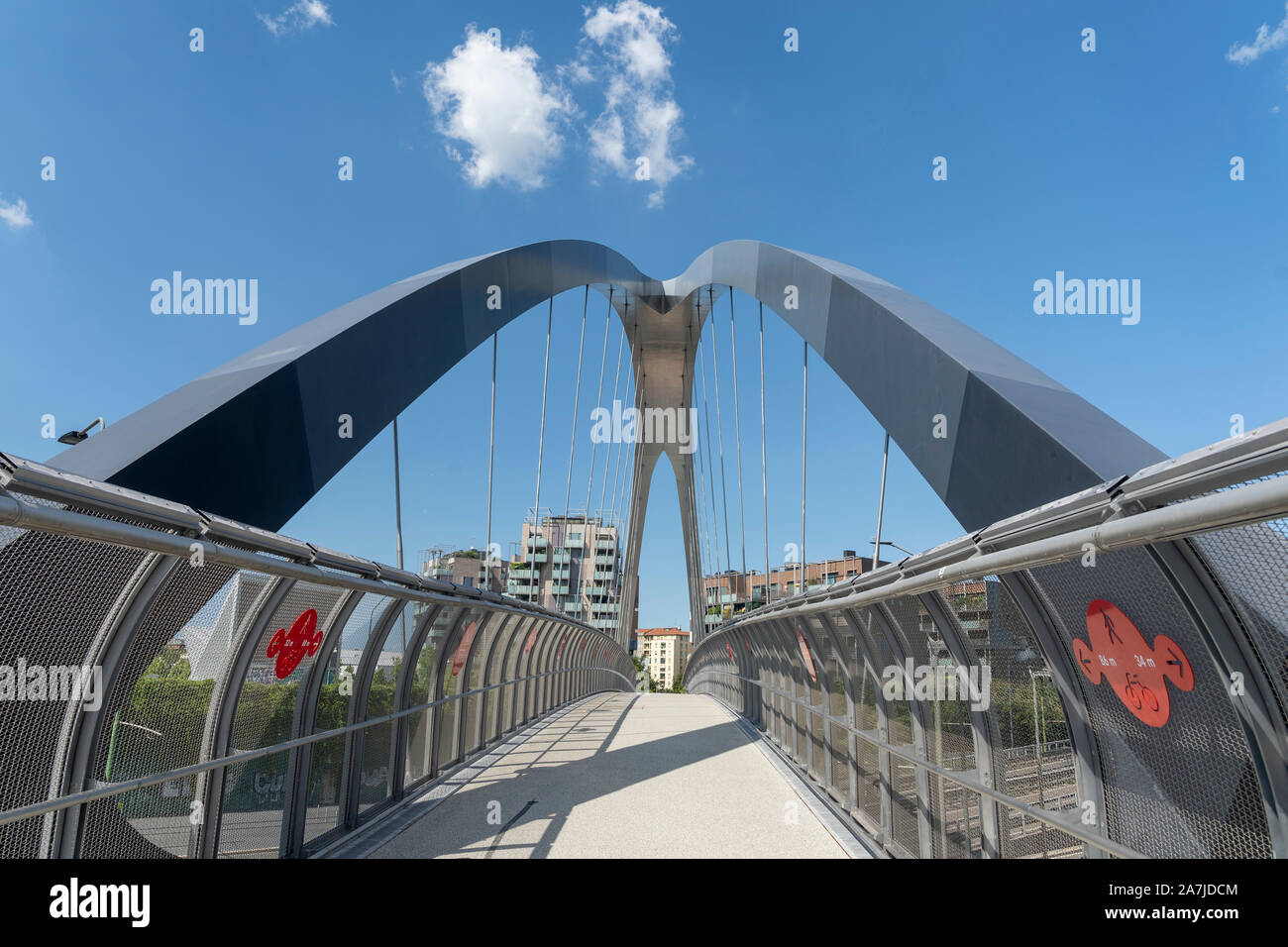 Milan, Lombardy, Italy: modern buildings in the new Portello area, also ...