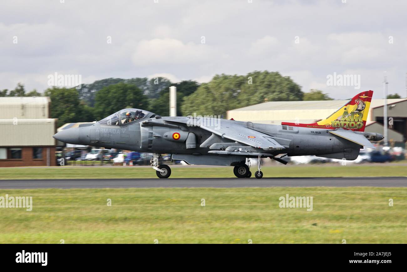 Spanish Navy AV-8B Harrier IIs at the Royal International Air Tattoo ...