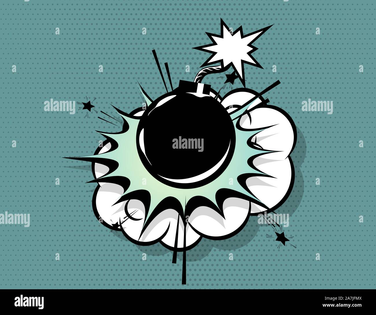 Boom bomb comic text speech bubble pop art Stock Vector Image & Art - Alamy