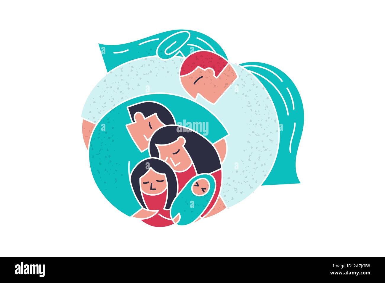 Family care Stock Vector Images - Alamy