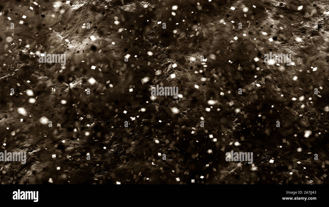 Beautiful background with falling snow. 3d rendering 3d illustration ...