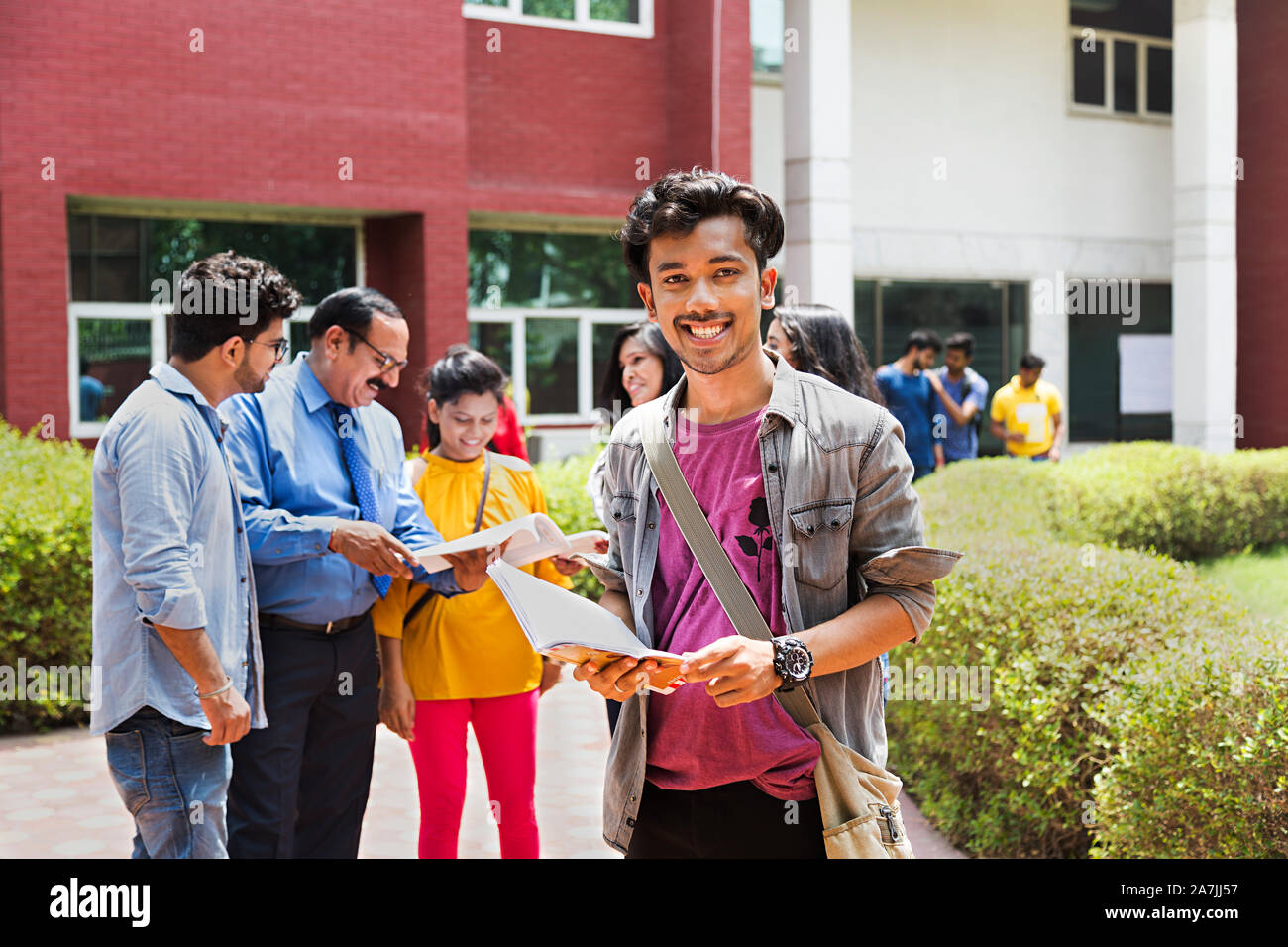Male teenage student studying in hi-res stock photography and images ...