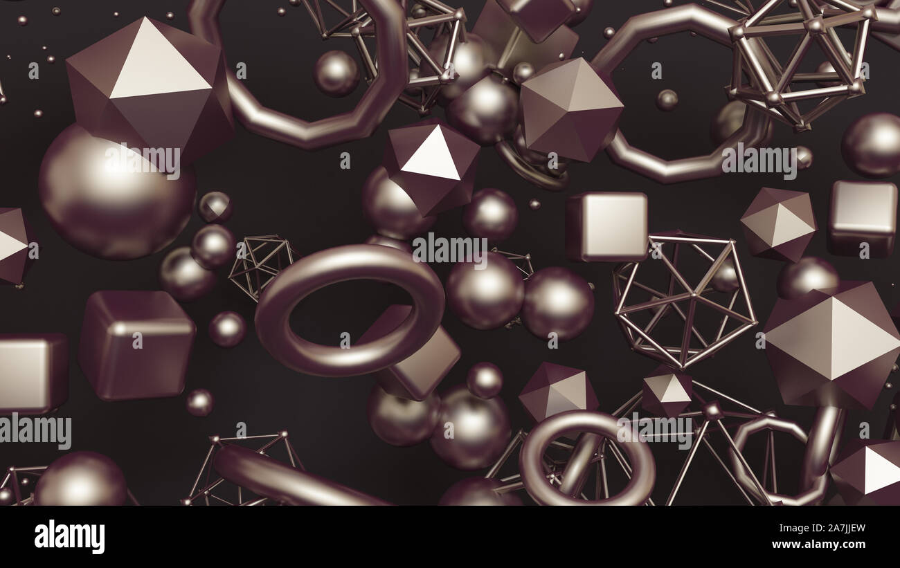 Abstract 3D background with geometric shapes.3d rendering 3d ...