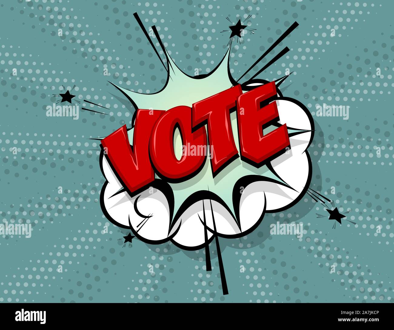 Boom Vote comic text speech bubble pop art Stock Vector Image & Art - Alamy