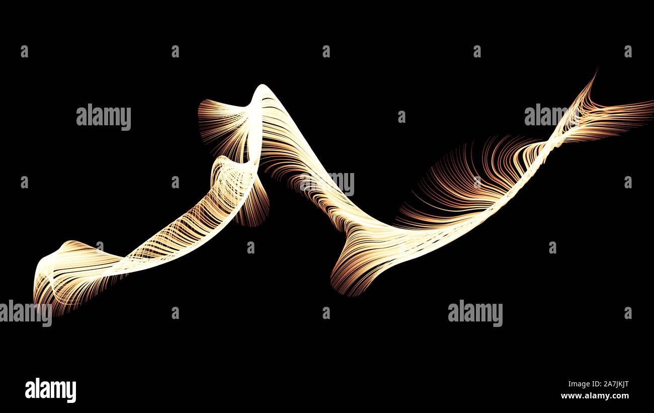 Light glow abstract effect black background. 3d rendering 3d ...
