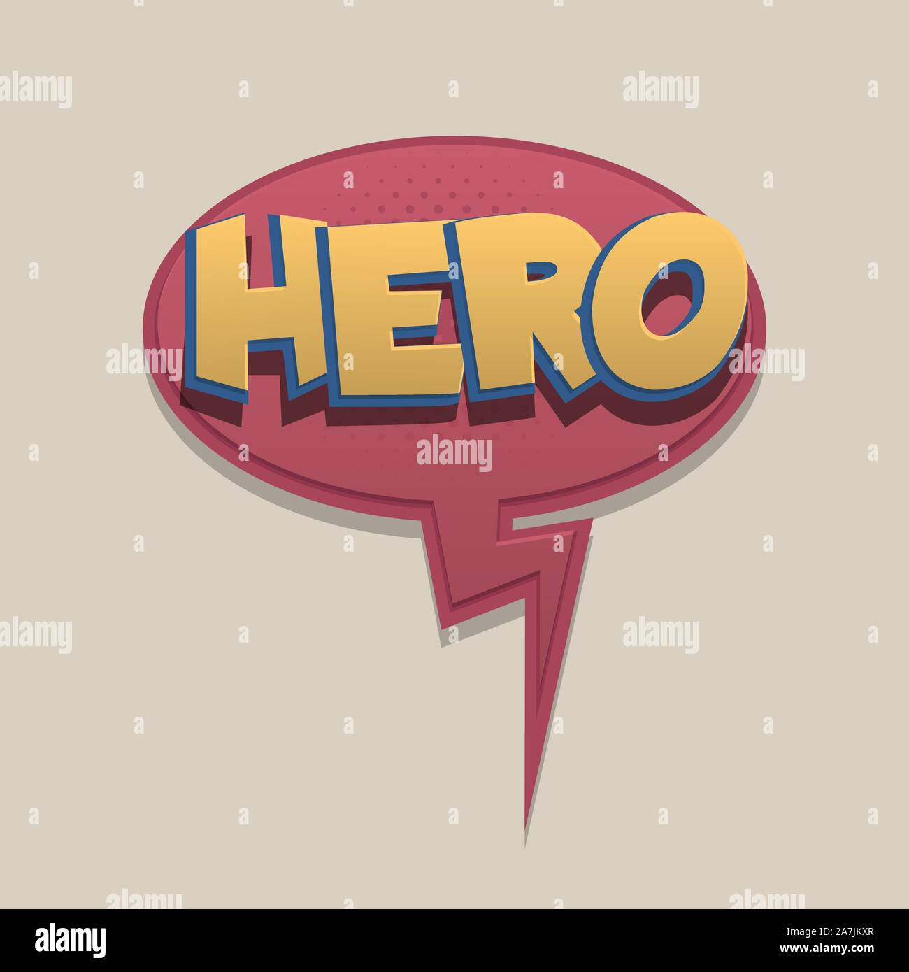 Funny cartoon superhero bubble Stock Vector Images - Alamy