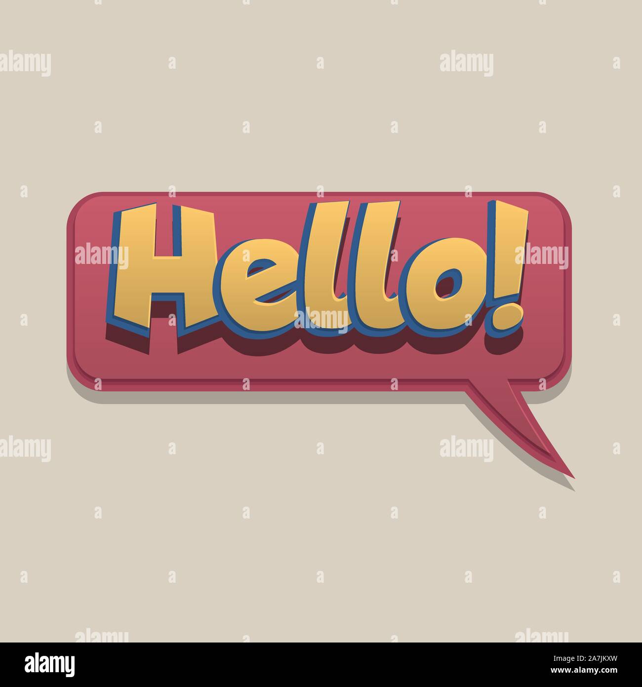 Hello hi comic text Stock Vector Images - Alamy