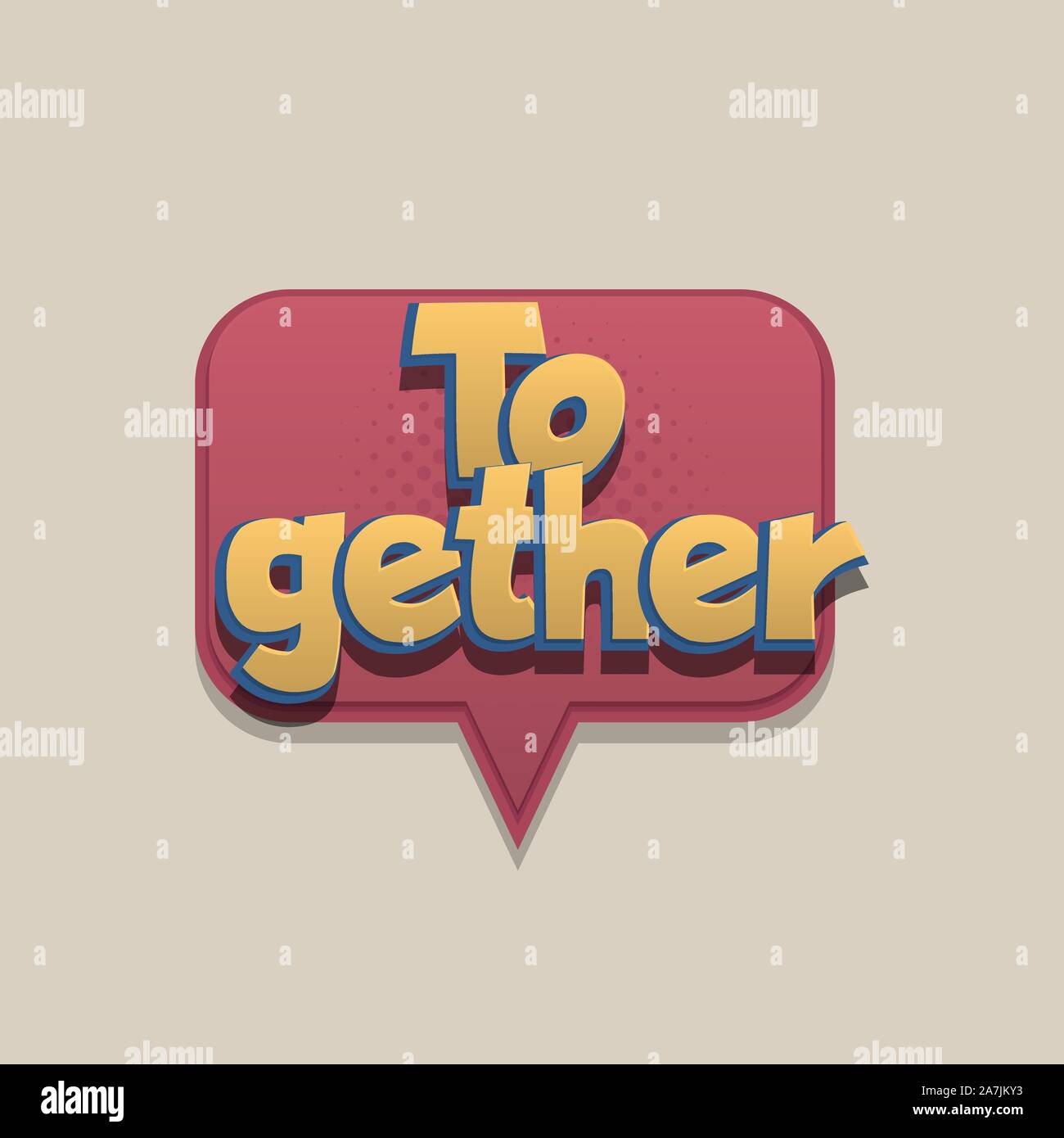 Comic text speech bubble pop art design Stock Vector Image & Art - Alamy