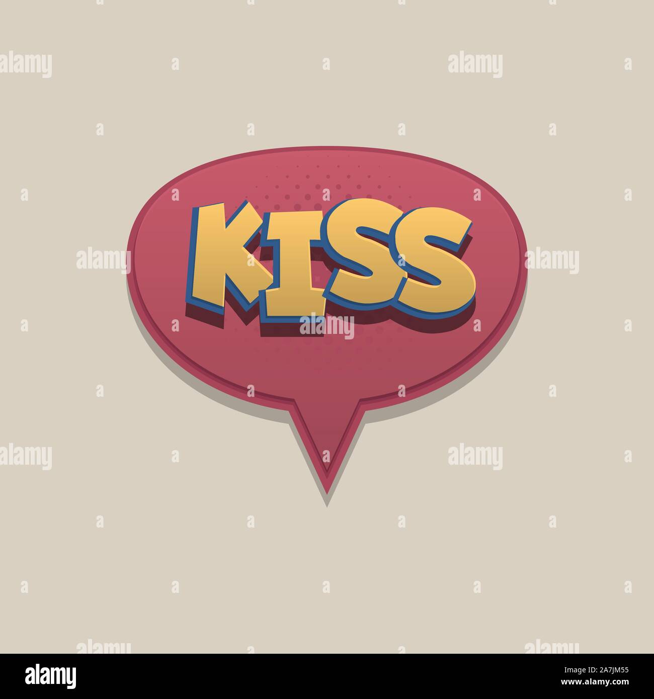 Comic text speech bubble pop art design Stock Vector Image & Art - Alamy