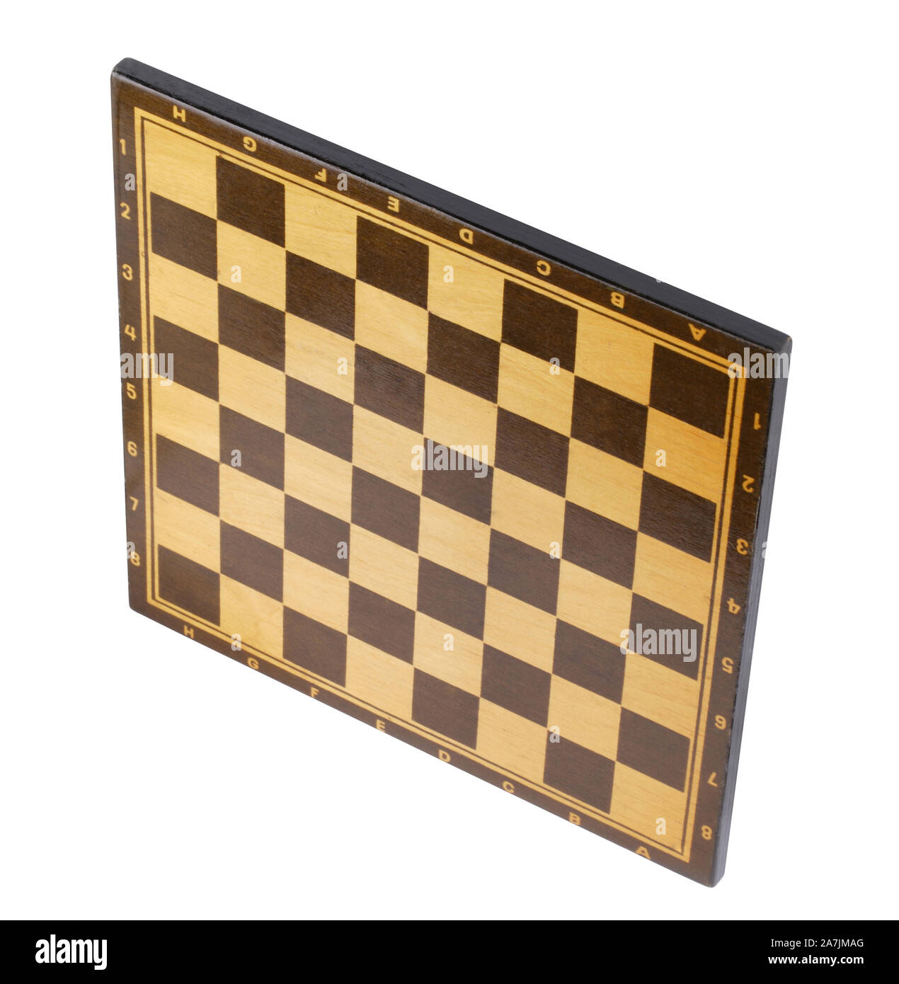 wooden empty chessboard isolated Stock Photo - Alamy