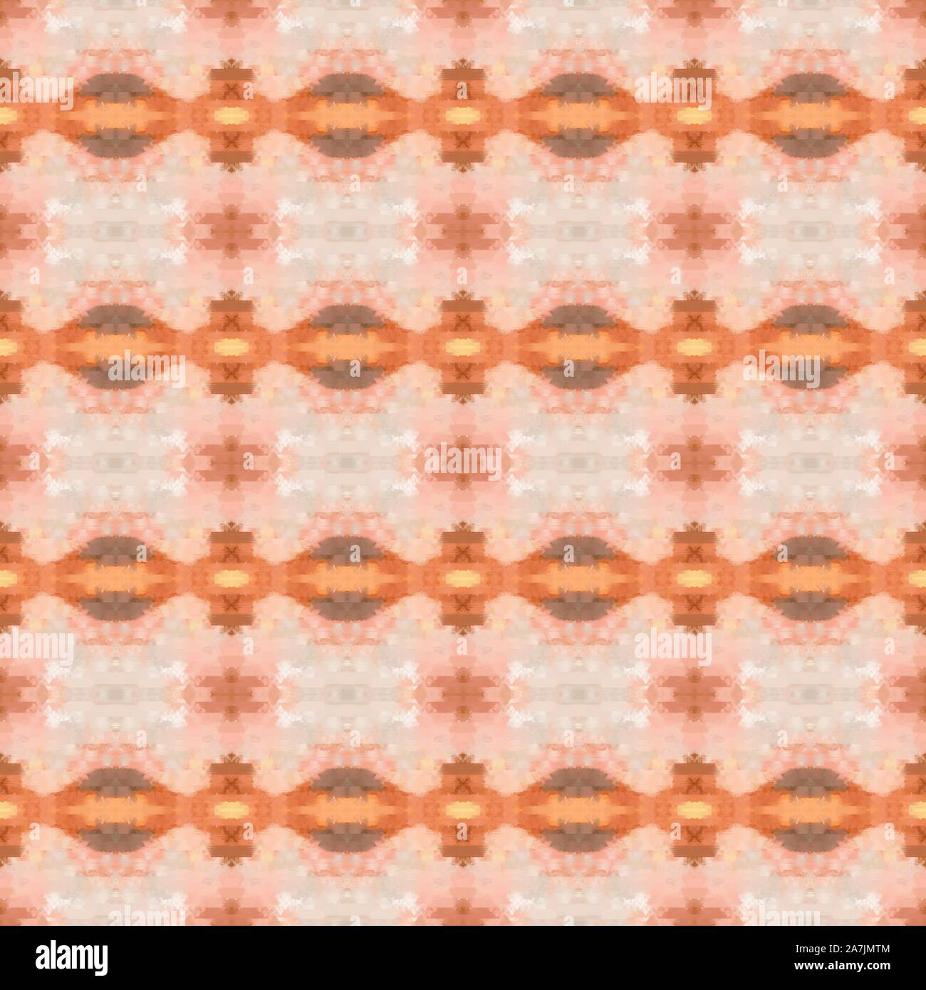 seamless repeating pattern image with baby pink, peru and dark salmon ...