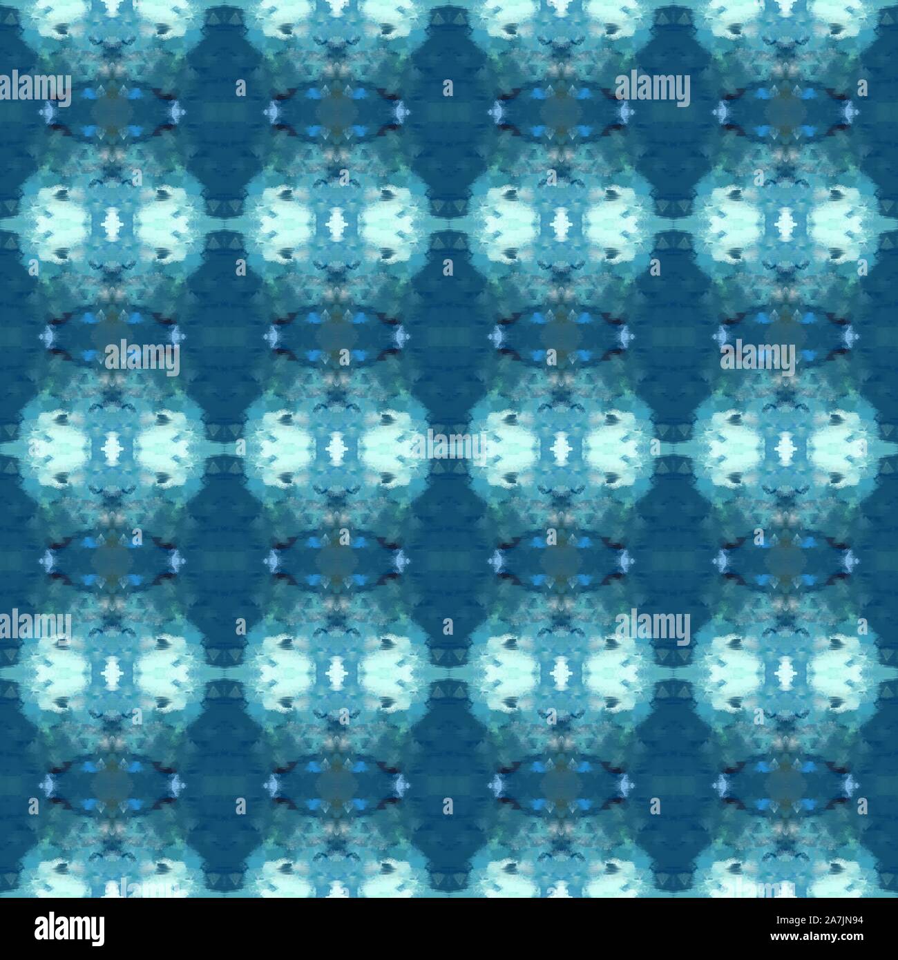 seamless repeating pattern with teal blue, powder blue and cadet blue ...