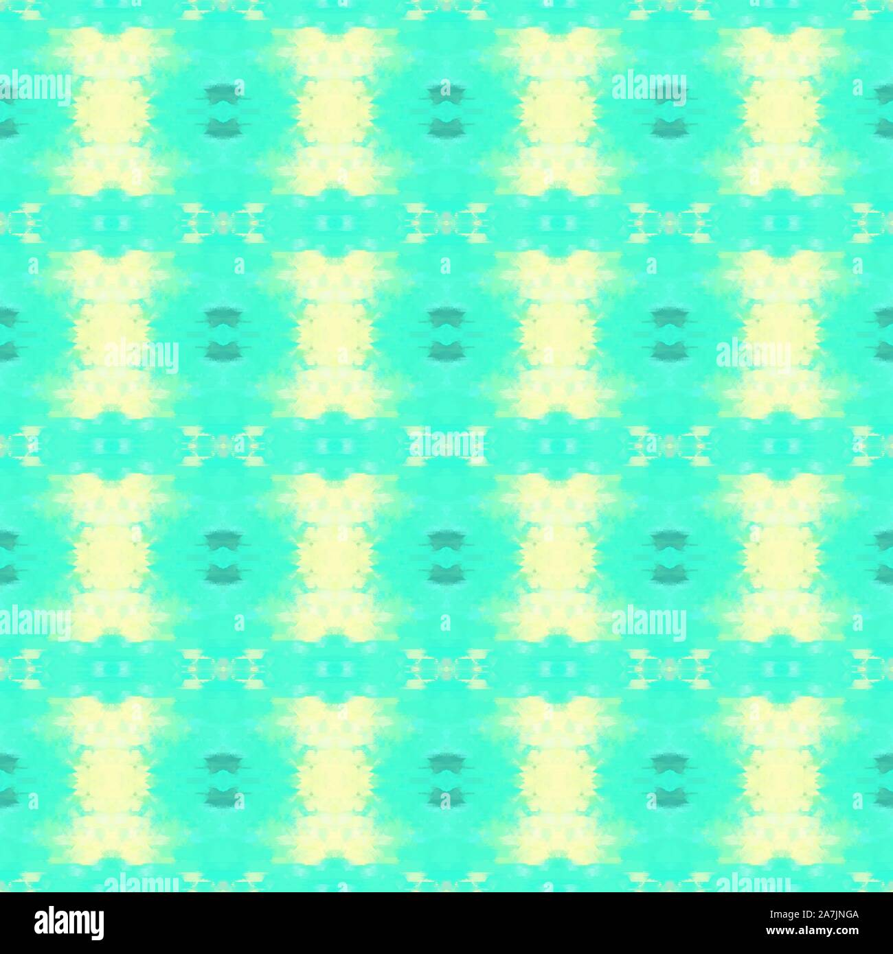 seamless repeating pattern graphic with turquoise, tea green and aqua ...