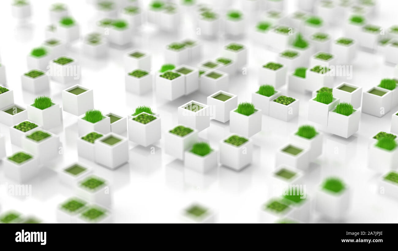 Plant green concept. 3d rendering, 3d illustration Stock Photo - Alamy