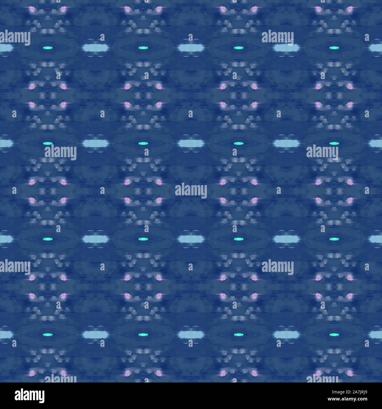 seamless repeating pattern image with dark slate blue, sky blue and ...