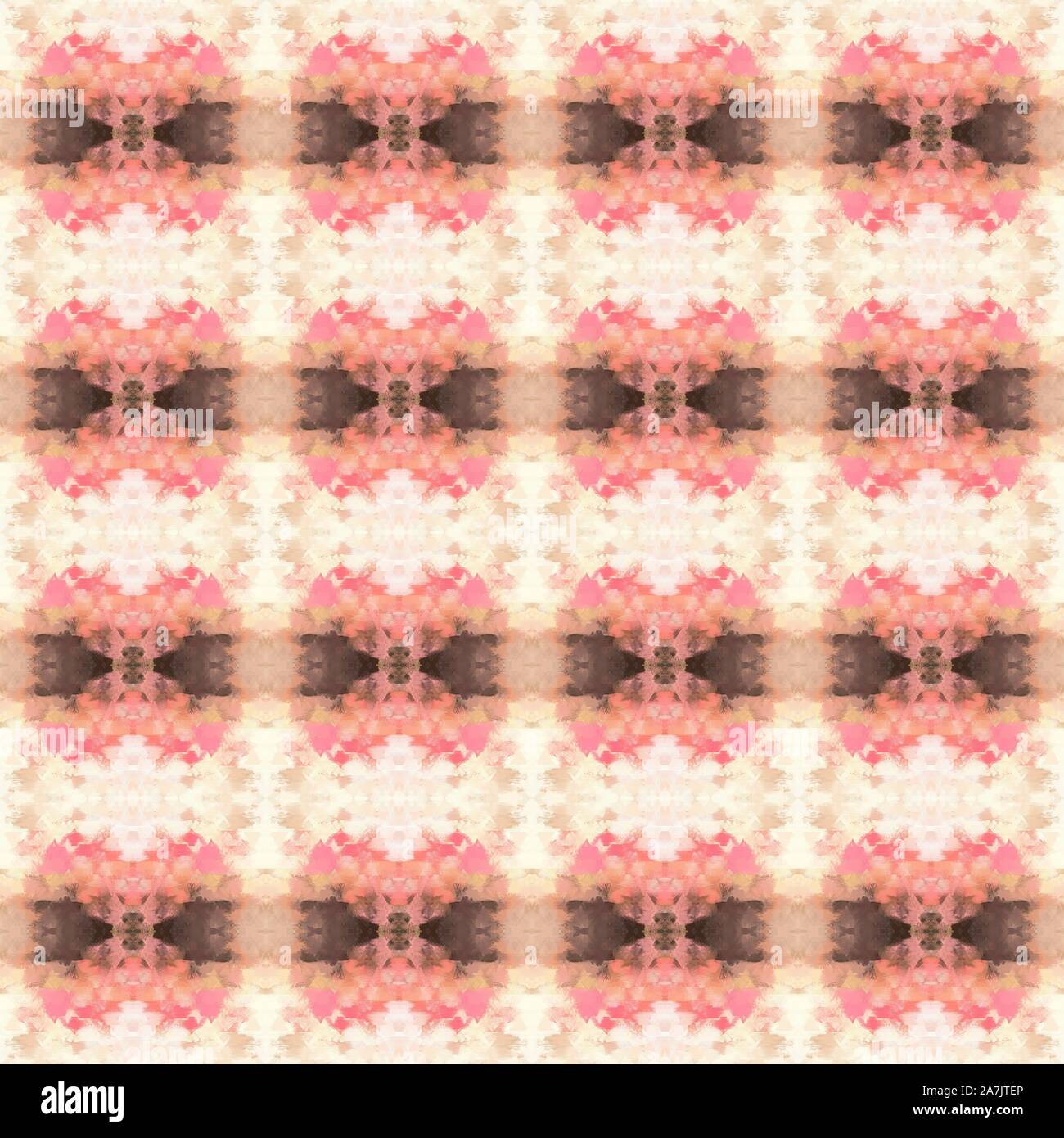 seamless repeating pattern design with baby pink, bisque and old mauve ...
