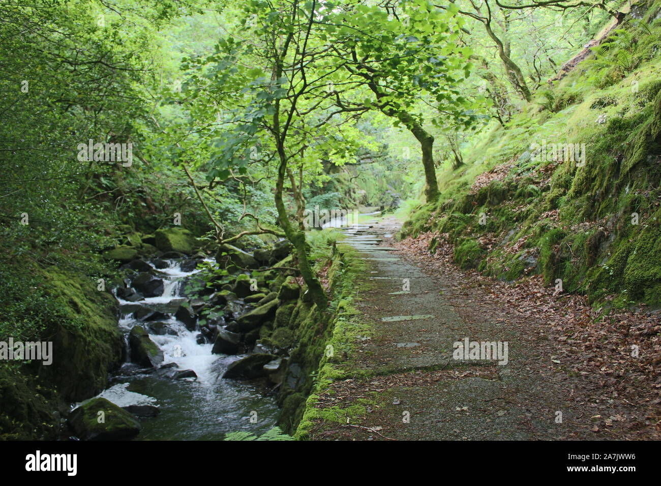 Llanberis waterfall hi-res stock photography and images - Alamy
