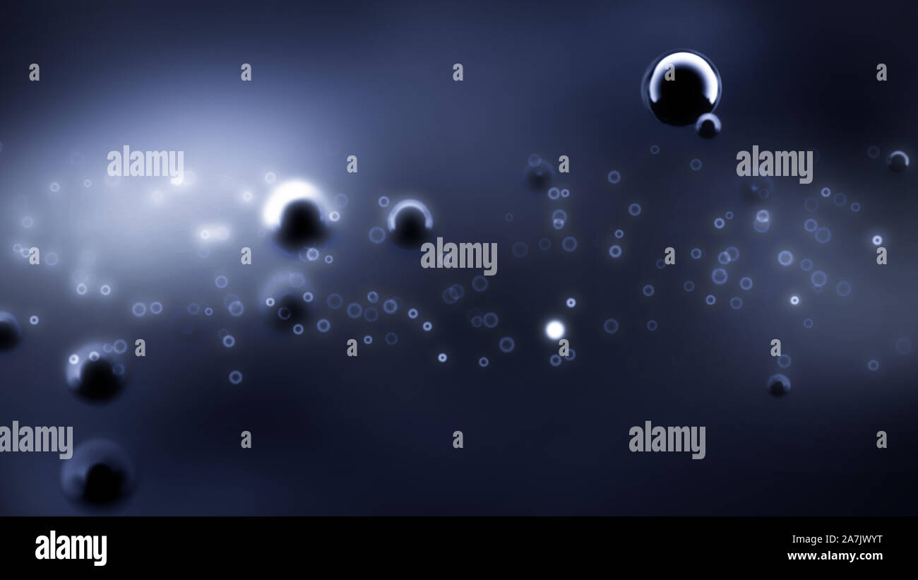 Fantastic abstract black space background. 3d illustration, 3d ...