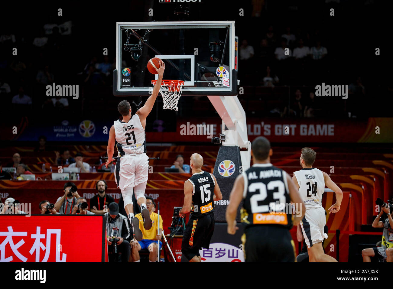 German professional basketball player Paul Zipser of the Germany ...