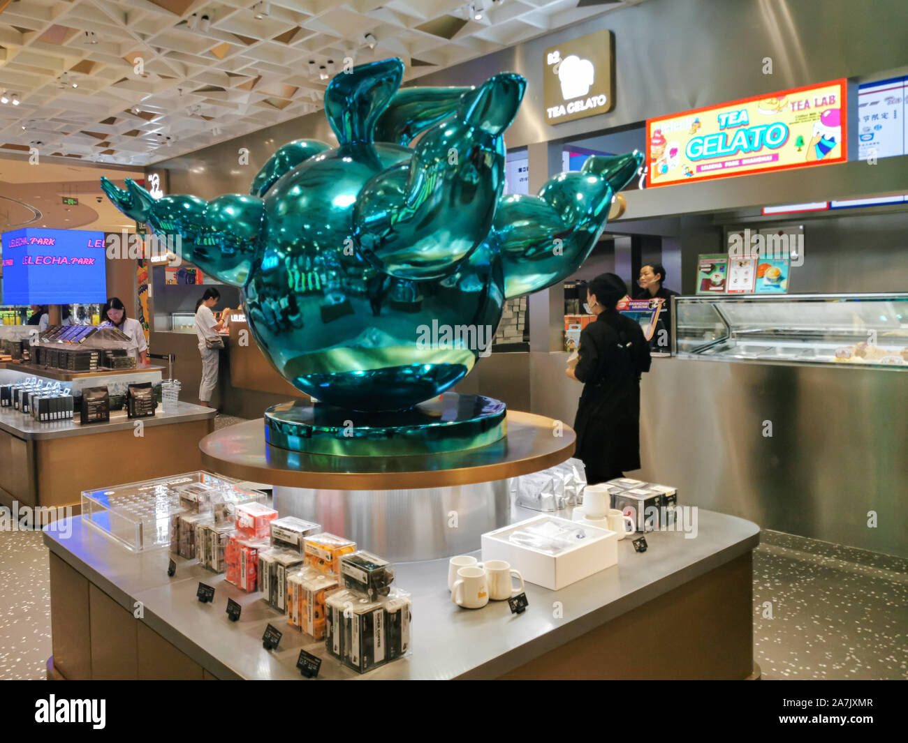 People visit LELECHA Park in Shanghai, China, 2 September 2019. The ...