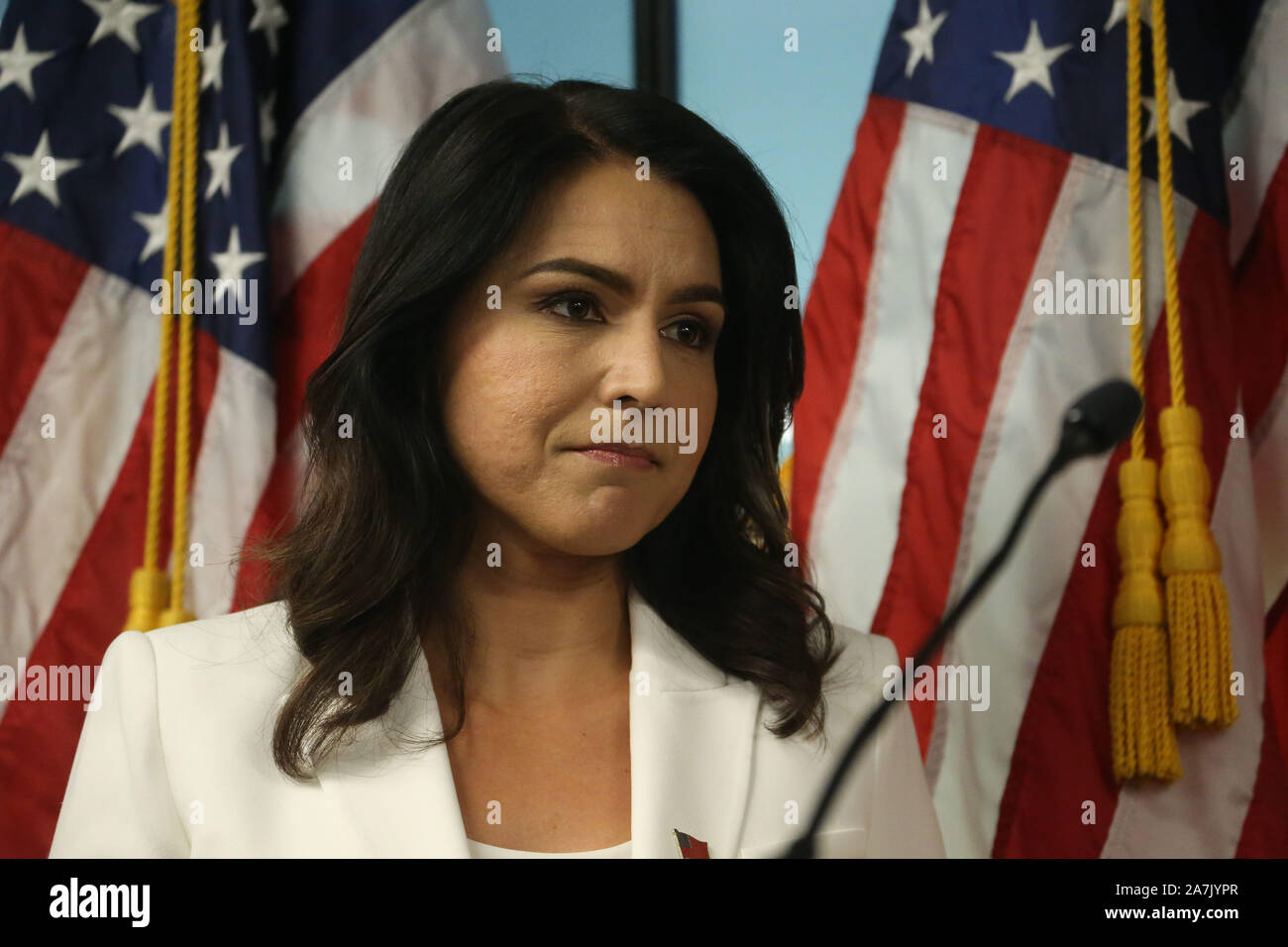 October 29, 2019, New York, NY, USA: October 29, 2019: Tulsi Gabbard at ...