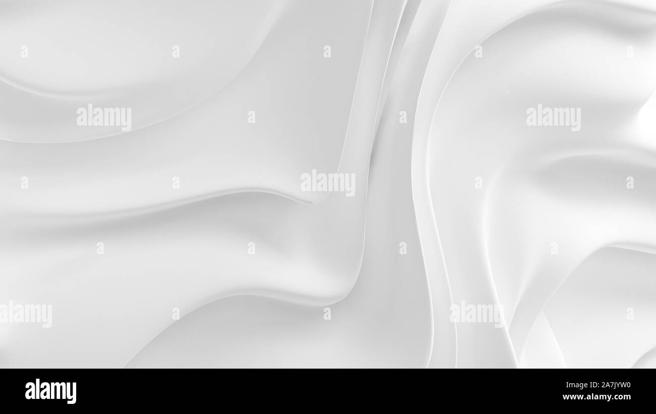 Elegant white background with drapery fabric. 3d rendering, 3d illustration Stock Photo - Alamy